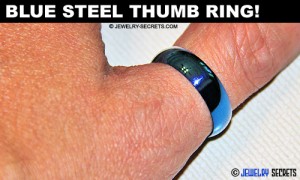 BLUE STAINLESS STEEL RING – Jewelry Secrets