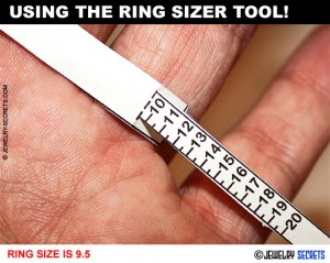 FREE RING SIZE FINGER SIZE SIZING CHART – Jewelry Secrets