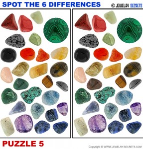 SPOT THE 6 DIFFERENCES – Jewelry Secrets