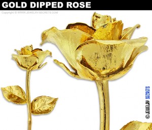 GOLD DIPPED, 24K TRIM & LACQUERED ROSES – Jewelry Secrets