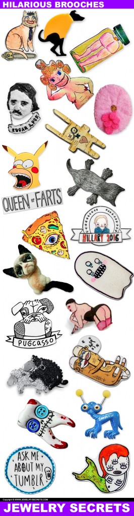 HILARIOUS HANDMADE BROOCHES – Jewelry Secrets