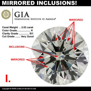 INCLUSIONS REFLECTED IN A DIAMOND – Jewelry Secrets