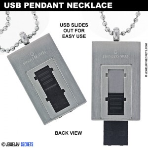 USB THUMB DRIVE PENDANT NECKLACE – Jewelry Secrets