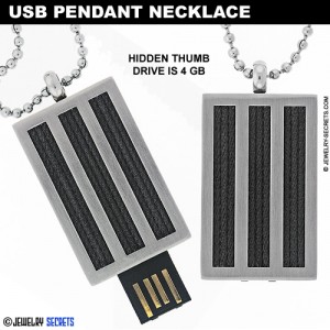 USB THUMB DRIVE PENDANT NECKLACE – Jewelry Secrets
