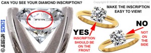 DOES YOUR DIAMOND INSCRIPTION SHOW? – Jewelry Secrets