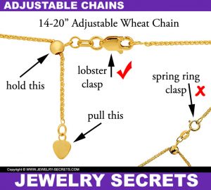 THE BEST ADJUSTABLE NECKLACE CHAIN – Jewelry Secrets