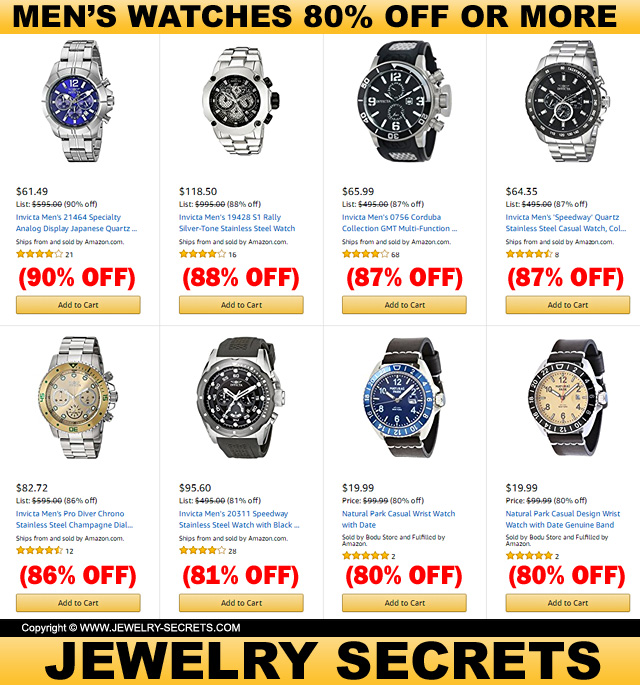 FATHER’S DAY WATCHES 80% OFF OR MORE – Jewelry Secrets