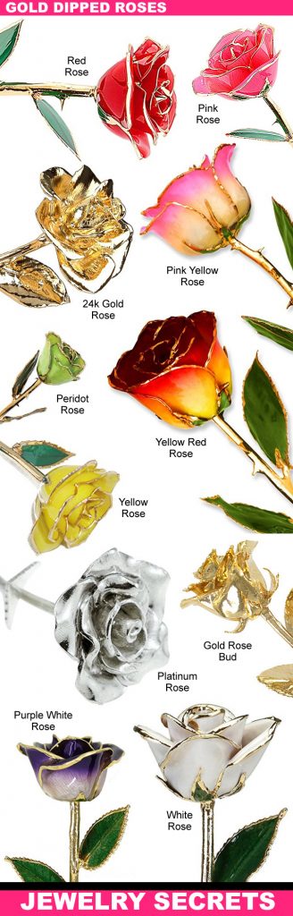UNIQUE GOLD DIPPED ROSES – Jewelry Secrets