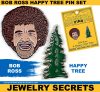 BE HAPPY WITH THIS BOB ROSS HAPPY TREE LAPEL PIN SET – Jewelry Secrets