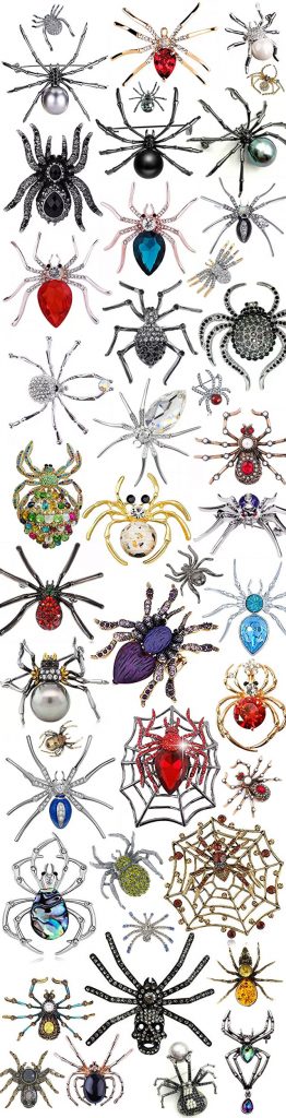 HALLOWEEN SPIDER BROOCHES – Jewelry Secrets