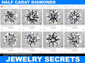 WHAT DOES A HALF CARAT (.50 CT) DIAMOND COST? – Jewelry Secrets