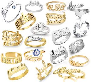CUSTOM NAME RINGS – Jewelry Secrets