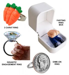 GAG GIFT ENGAGEMENT RINGS – Jewelry Secrets
