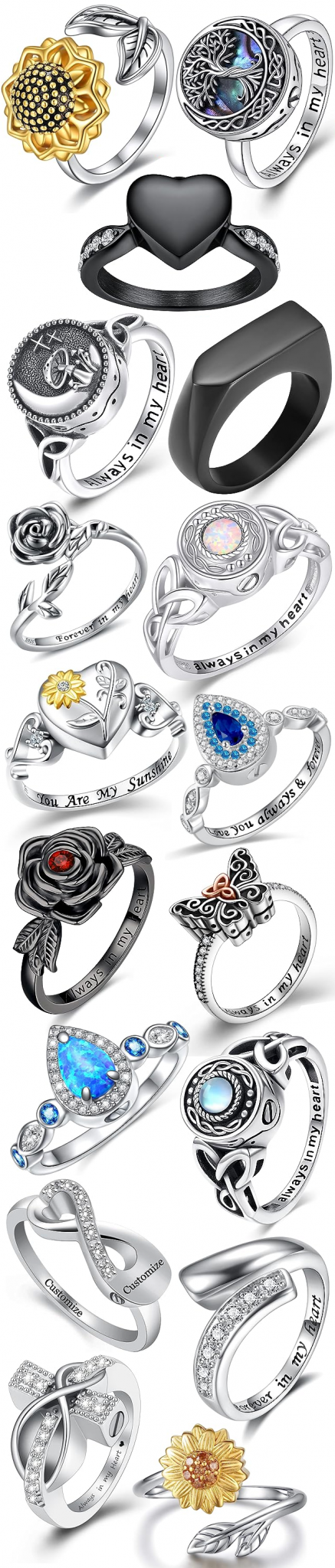 BEAUTIFUL URN RINGS FOR CREMATION ASHES – Jewelry Secrets