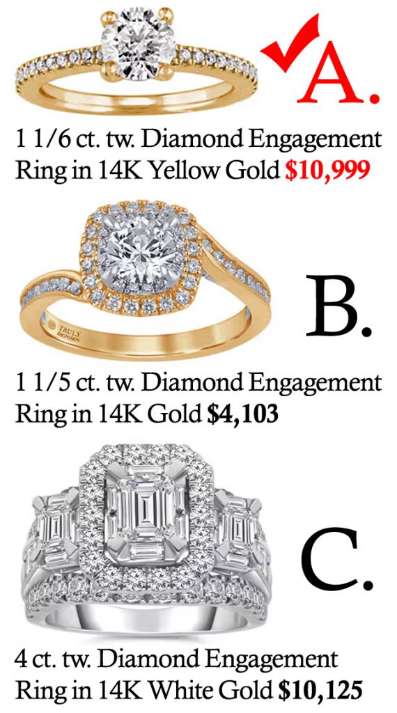 CAN YOU PICK THE MOST EXPENSIVE ENGAGEMENT RING? – Jewelry Secrets